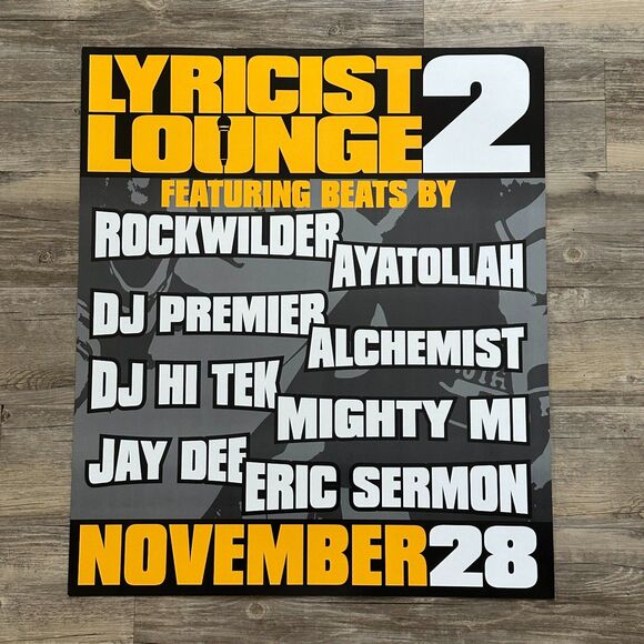 RAWKUS RECORDS | Art | Vintage Promotional Poster Lyricist Lounge 2 Rawkus Records | Poshmark